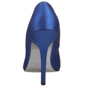 Martinez Valero | Shoes | Martinez Valero Blue Satin Pumps Shoes New In ...